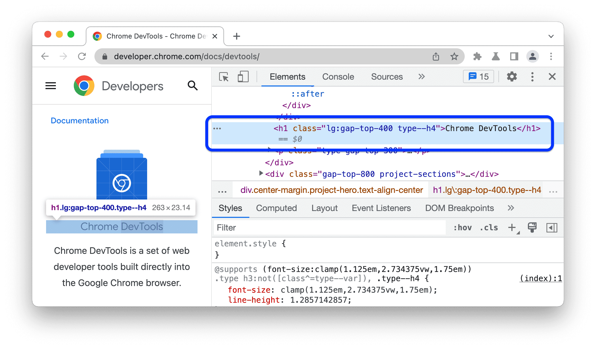 Abra las Herramientas para desarrolladores de Chrome | Chrome DevTools | Chrome for Developers