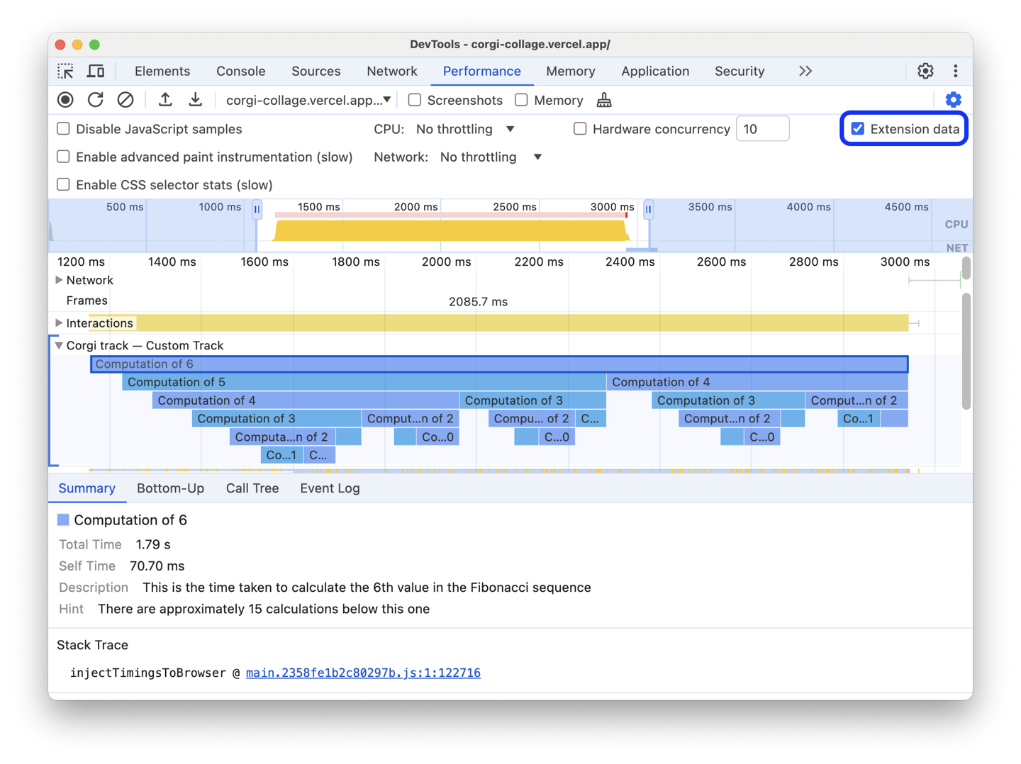 Customize your performance data with extensibility API | Chrome DevTools | Chrome for Developers