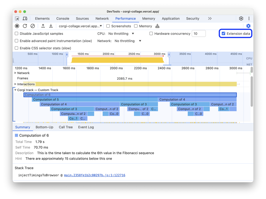 Customize your performance data with extensibility API | Chrome DevTools | Chrome for Developers