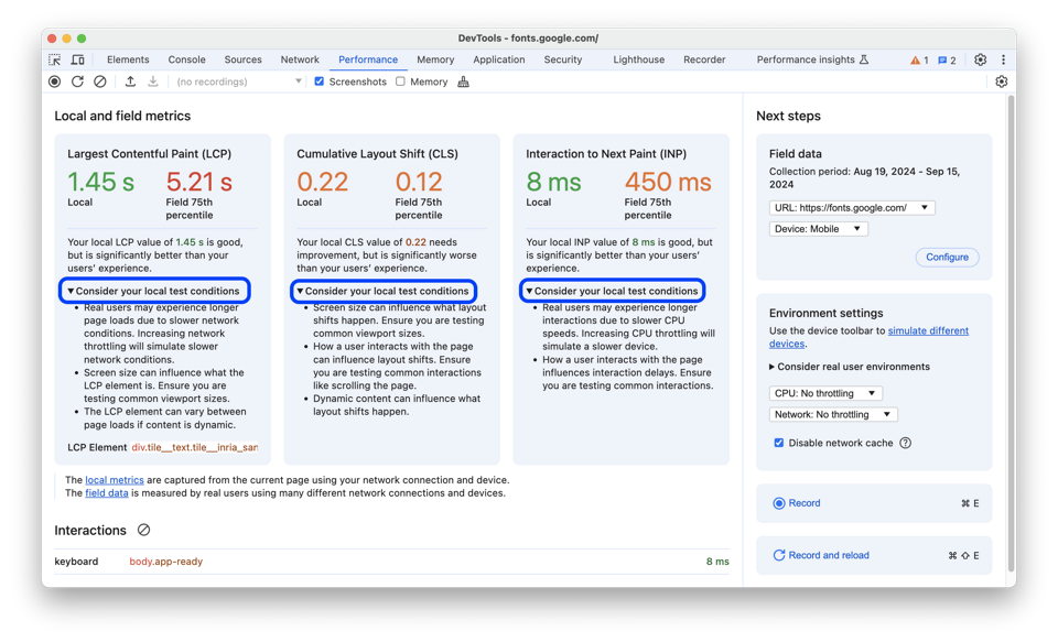 Performance panel: Analyze your website's performance | Chrome DevTools | Chrome for Developers