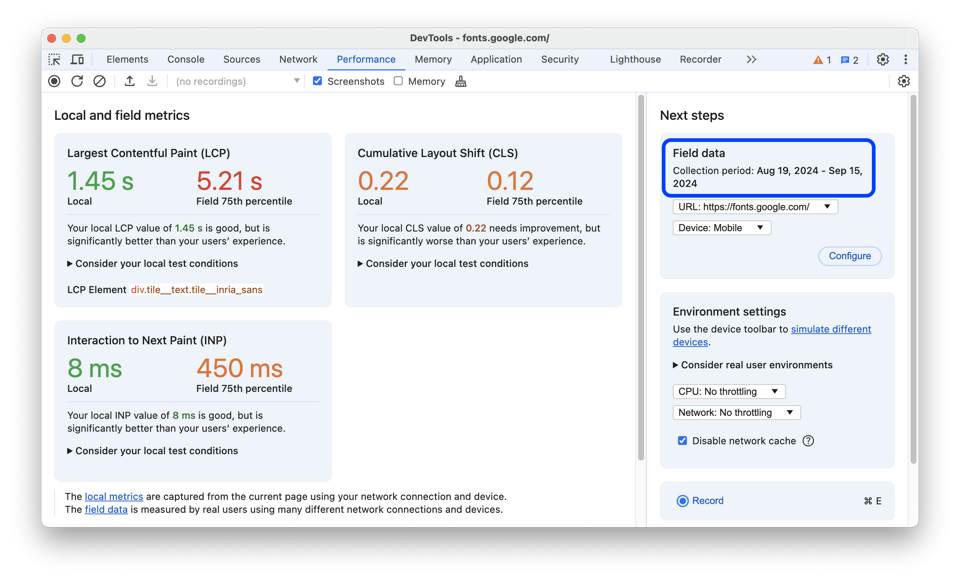 Panel De Rendimiento Analiza El Rendimiento De Tu Sitio Web Chrome Devtools Chrome For