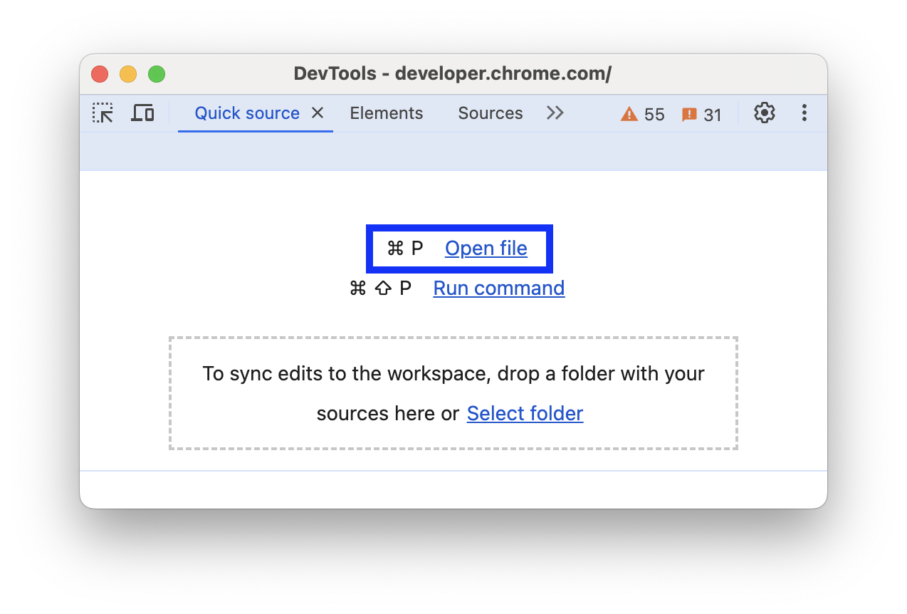 Quick source panel | Chrome DevTools | Chrome for Developers