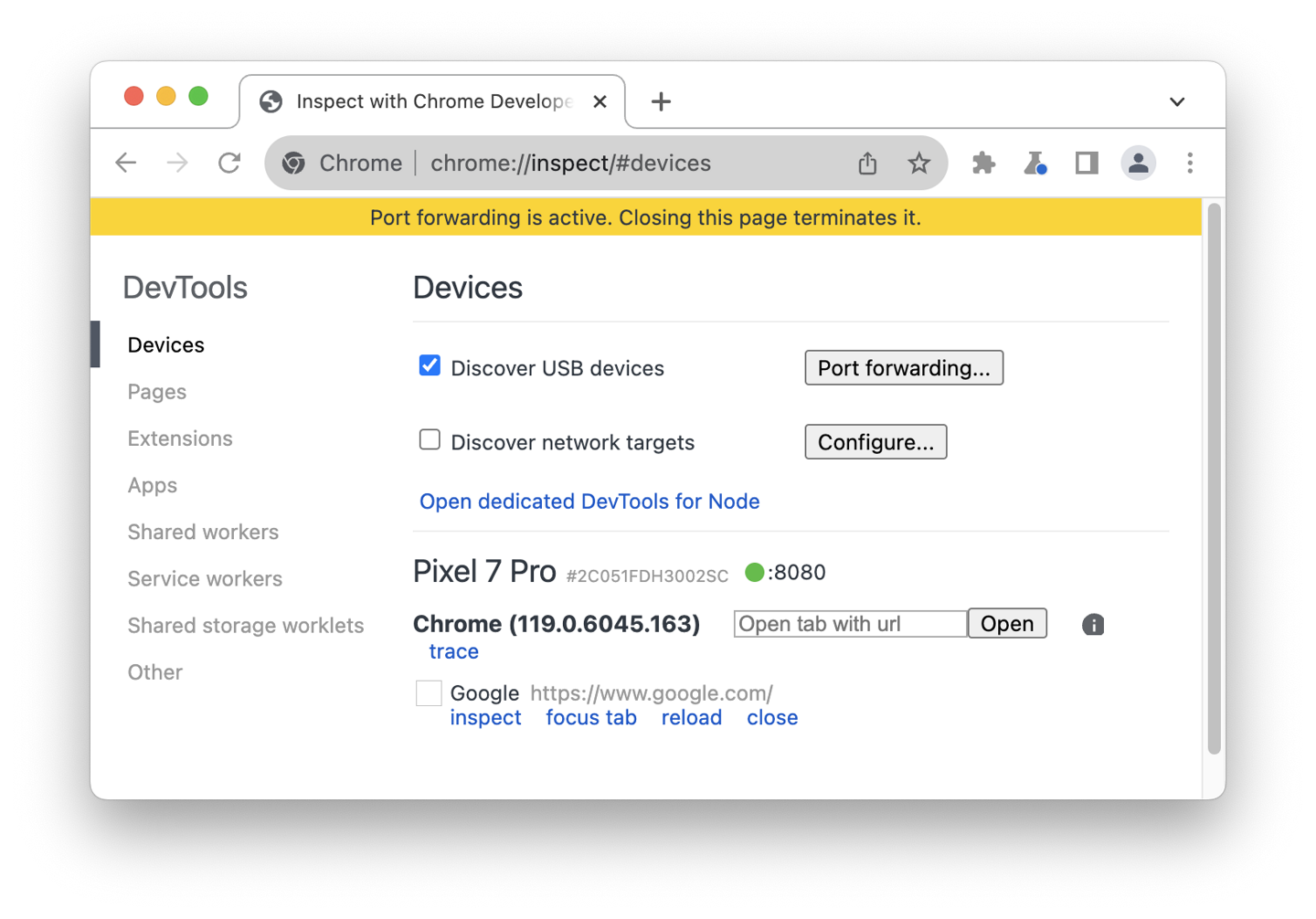 Access local servers and Chrome instances with port forwarding | Chrome ...