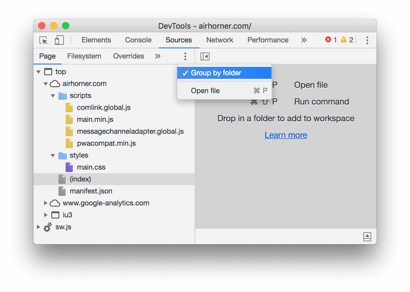 View page resources | Chrome DevTools | Chrome for Developers