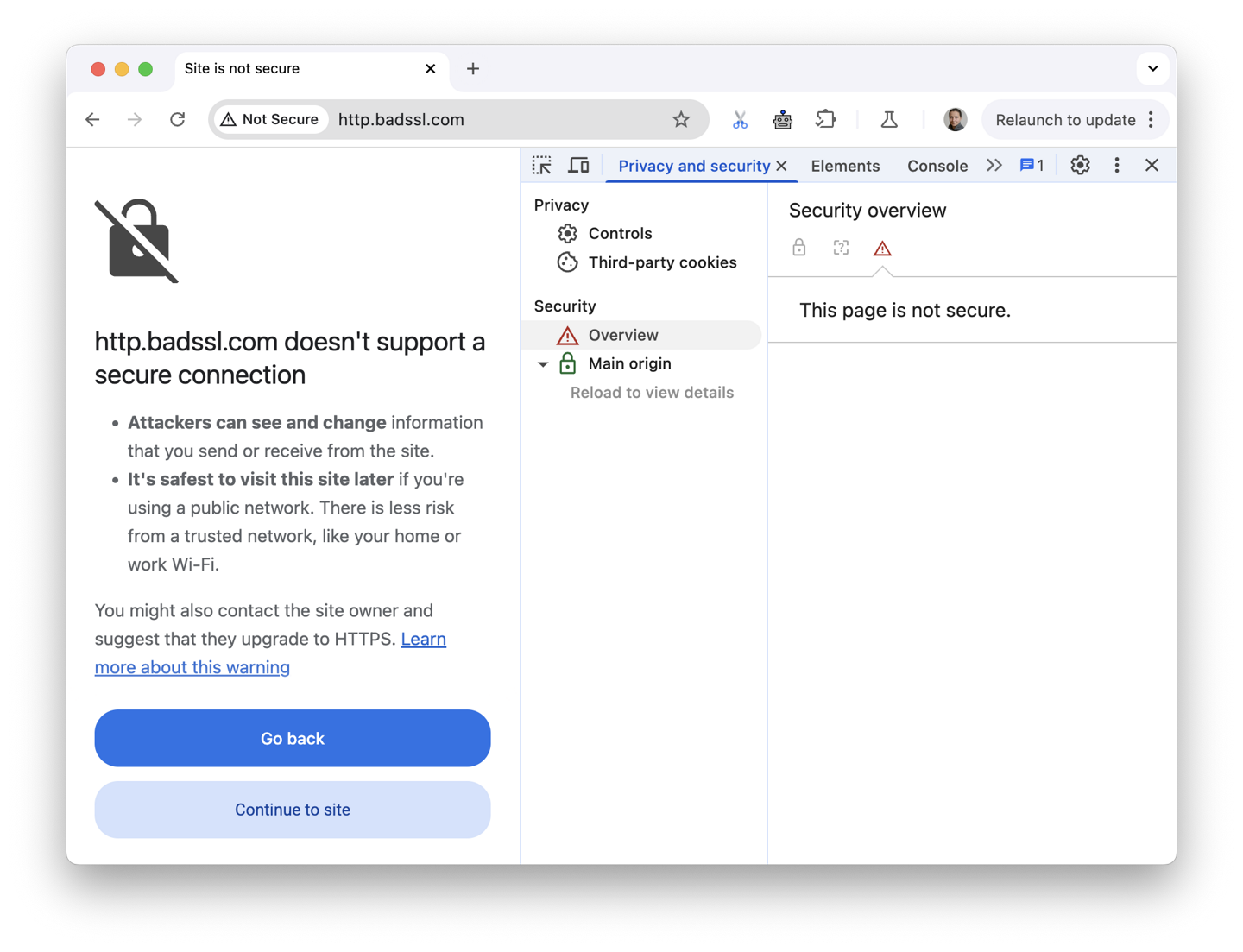 Privacy and security panel | Chrome DevTools | Chrome for Developers