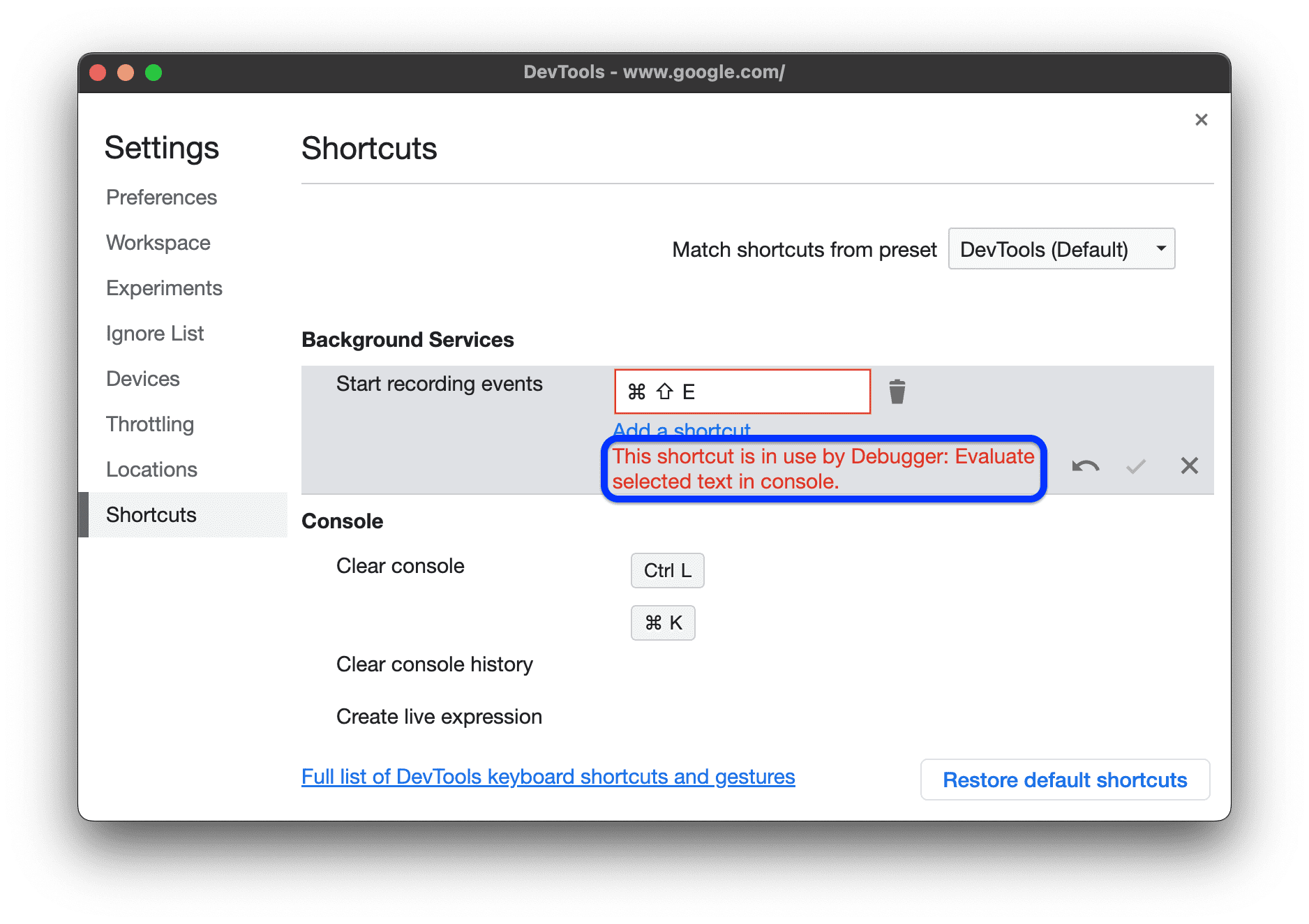 Shortcuts Chrome Devtools Chrome For Developers