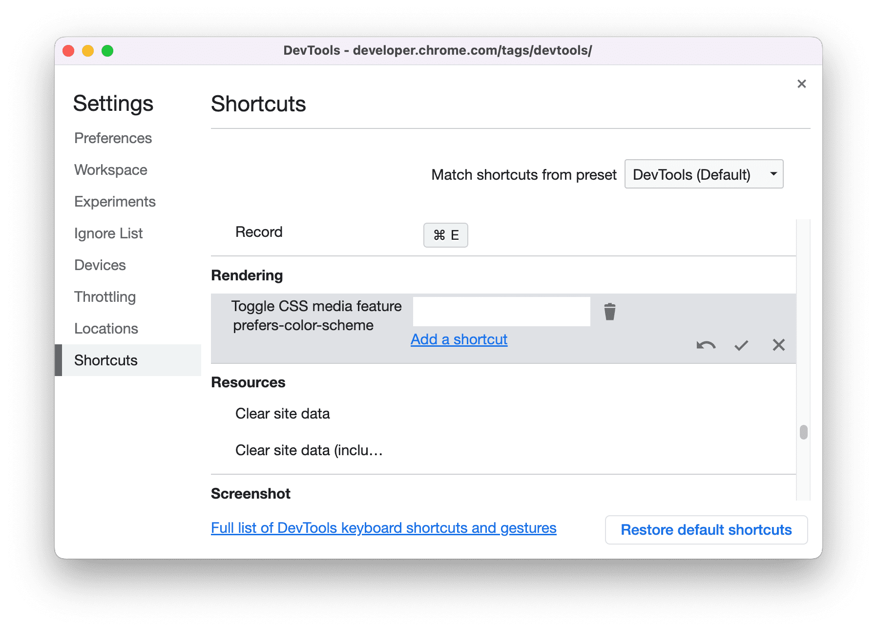 Shortcuts | Chrome DevTools | Chrome for Developers