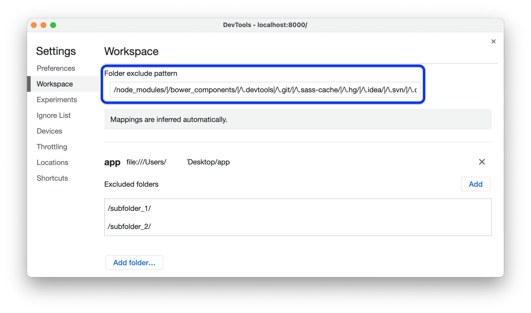 Workspace | Chrome DevTools | Chrome for Developers