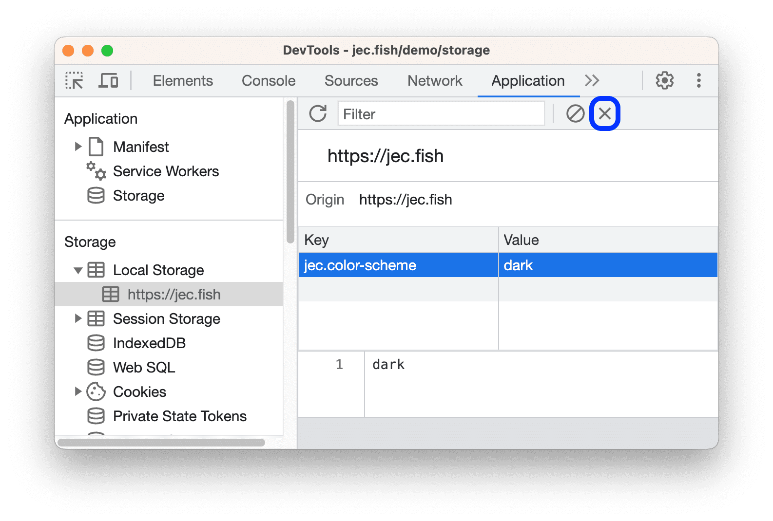 Lokalen Speicher ansehen und bearbeiten | Chrome DevTools | Chrome for Developers