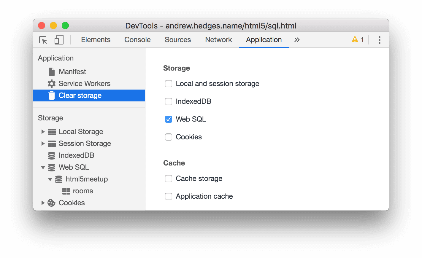 View Web Sql Data Chrome Devtools Chrome For Developers