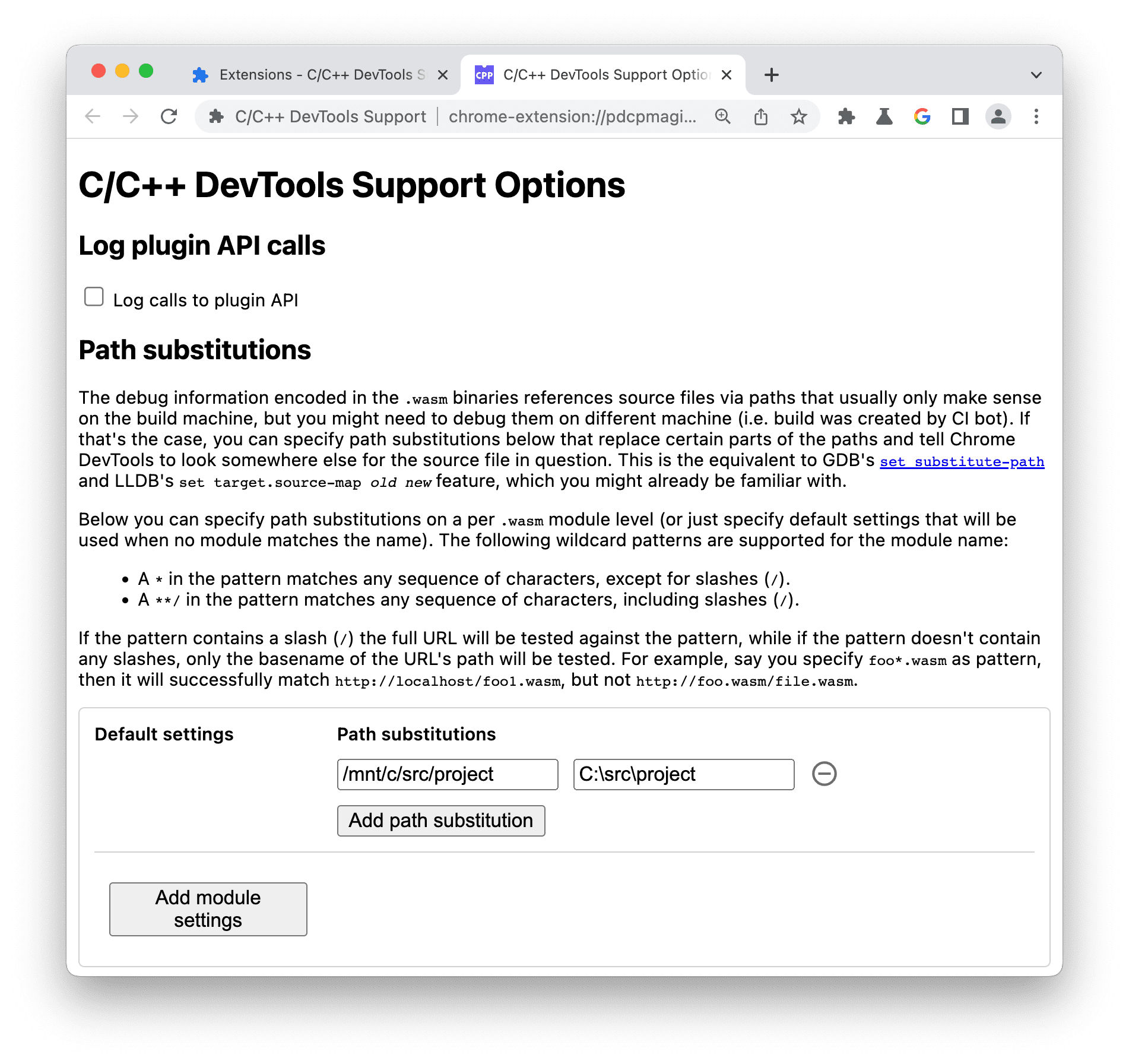 调试 C/C++ WebAssembly | Chrome DevTools | Chrome for Developers