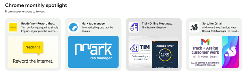 Discovery on the Chrome Web Store | Chrome Extensions | Chrome for ...